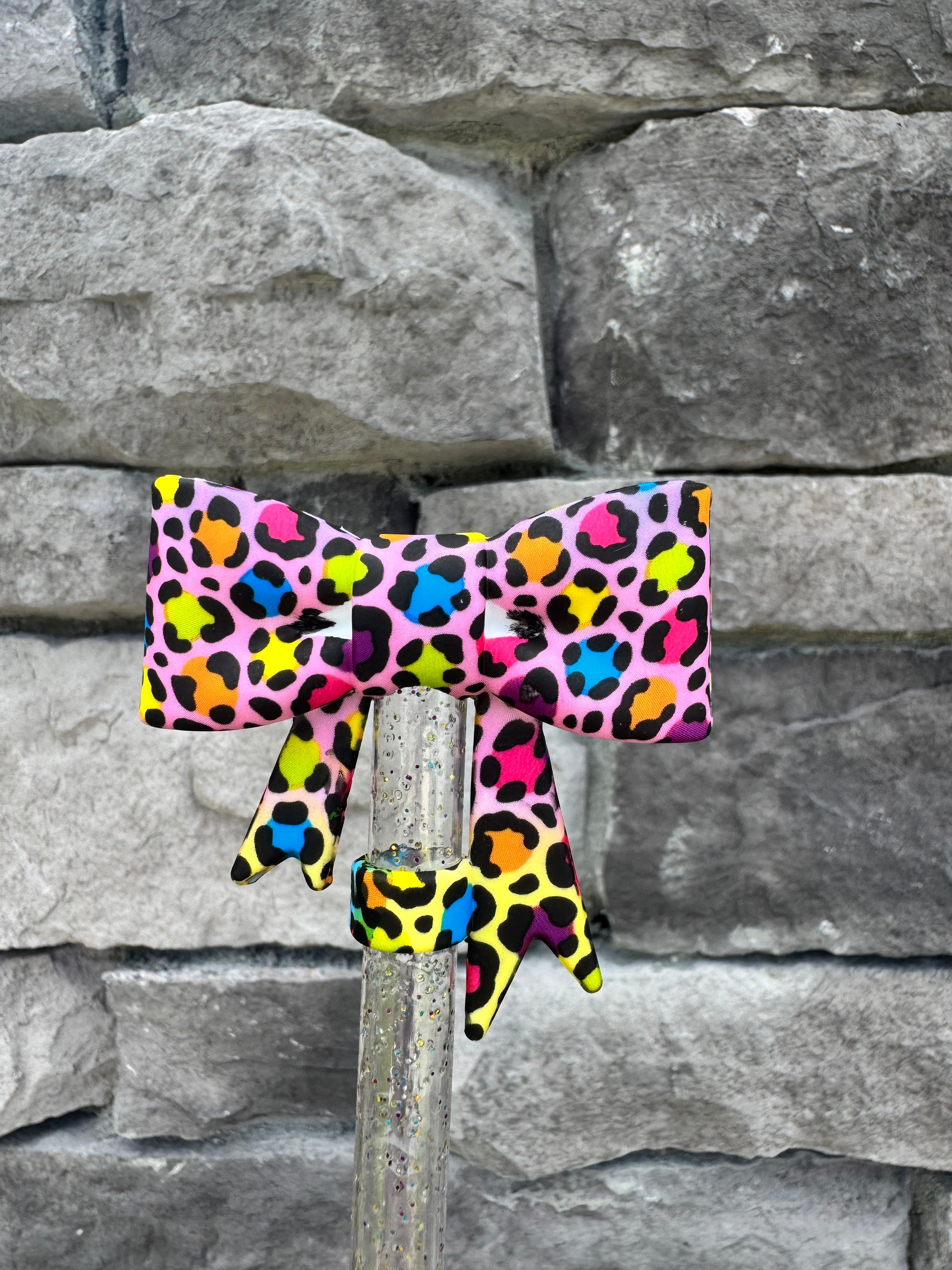 Lisa Frank Large Bow - Straw Topper – Whimsical Treasures